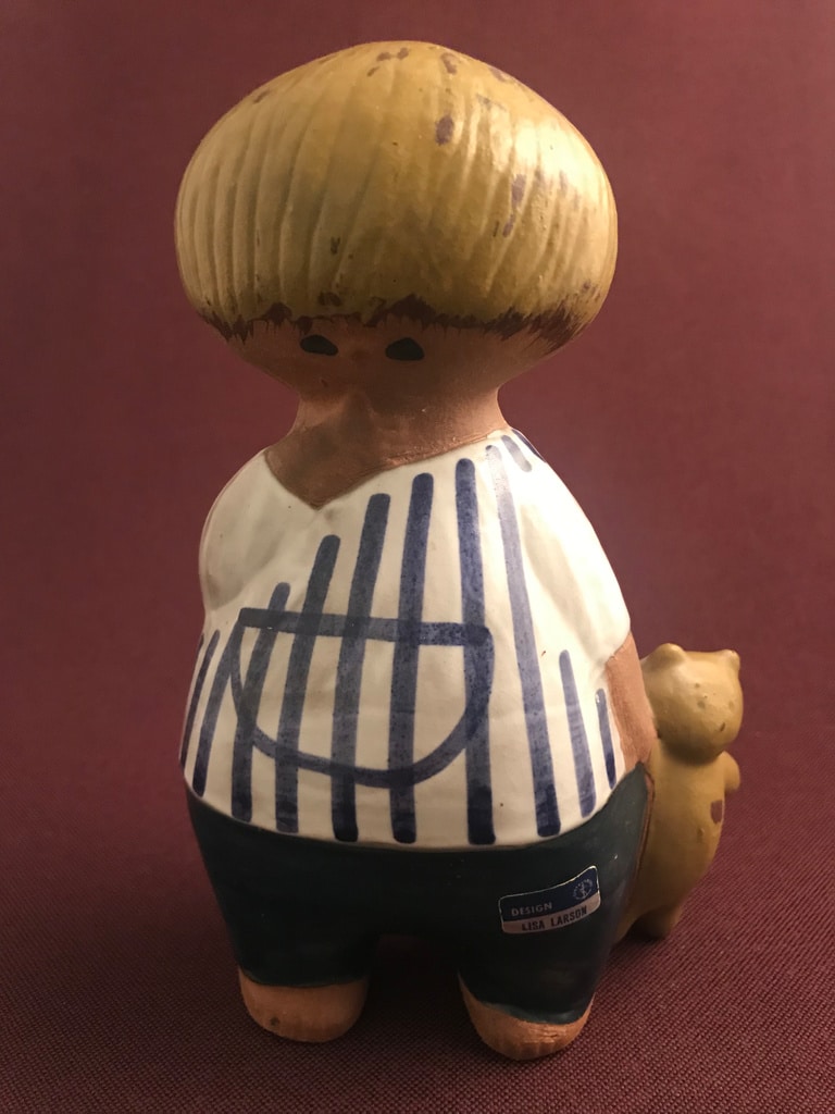 Gustavsberg - Larsons ungar - Figurin Malin design Lisa Larson - Glasprinsen