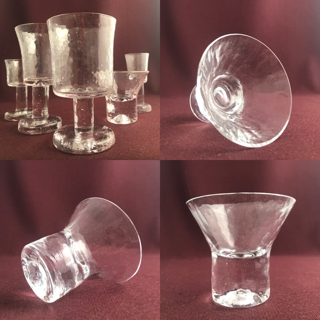 Pukeberg - Rustika - 4 st cocktailglas Design: Göran Wärff — Glasprinsen