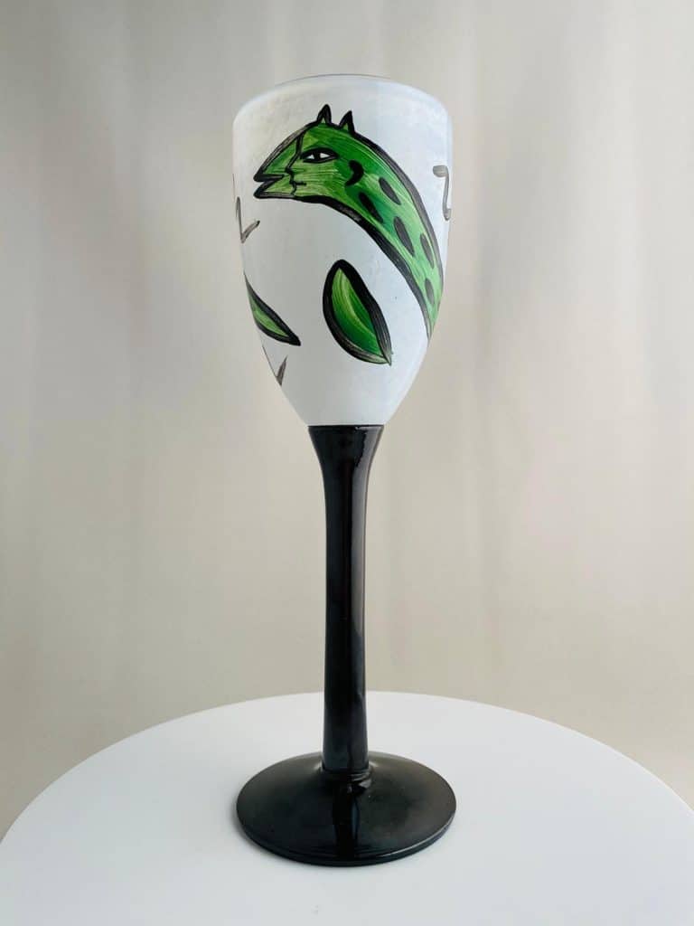 Kosta Boda - Snake / dragon - Vinglas Pokal Design Ulrica Hydman ...
