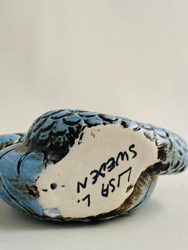 Gustavsberg - Drake // Sjöodjur - blå design Lisa Larson — Glasprinsen