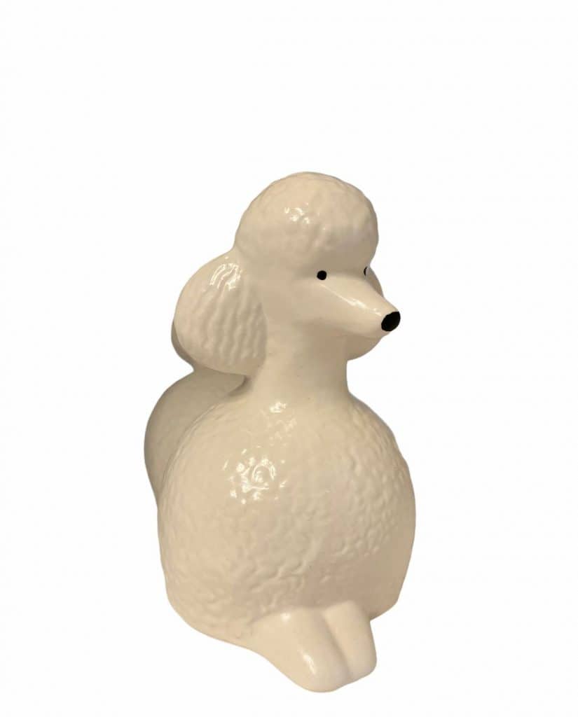 Gustavsberg- Figurin - Kennel - stor pudel / Poodle design Lisa Larson ...