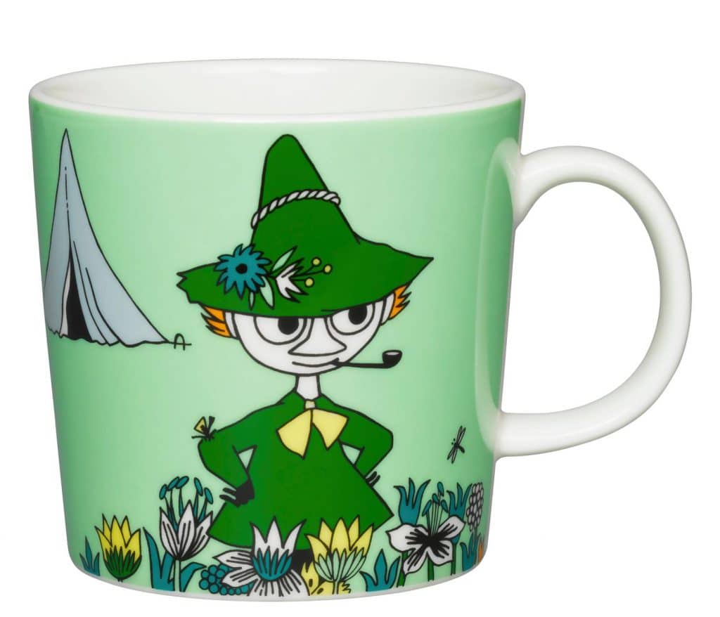 Arabia - Mumin / Moomin mugg - Snusmumriken grön Design Tove Jansson ...