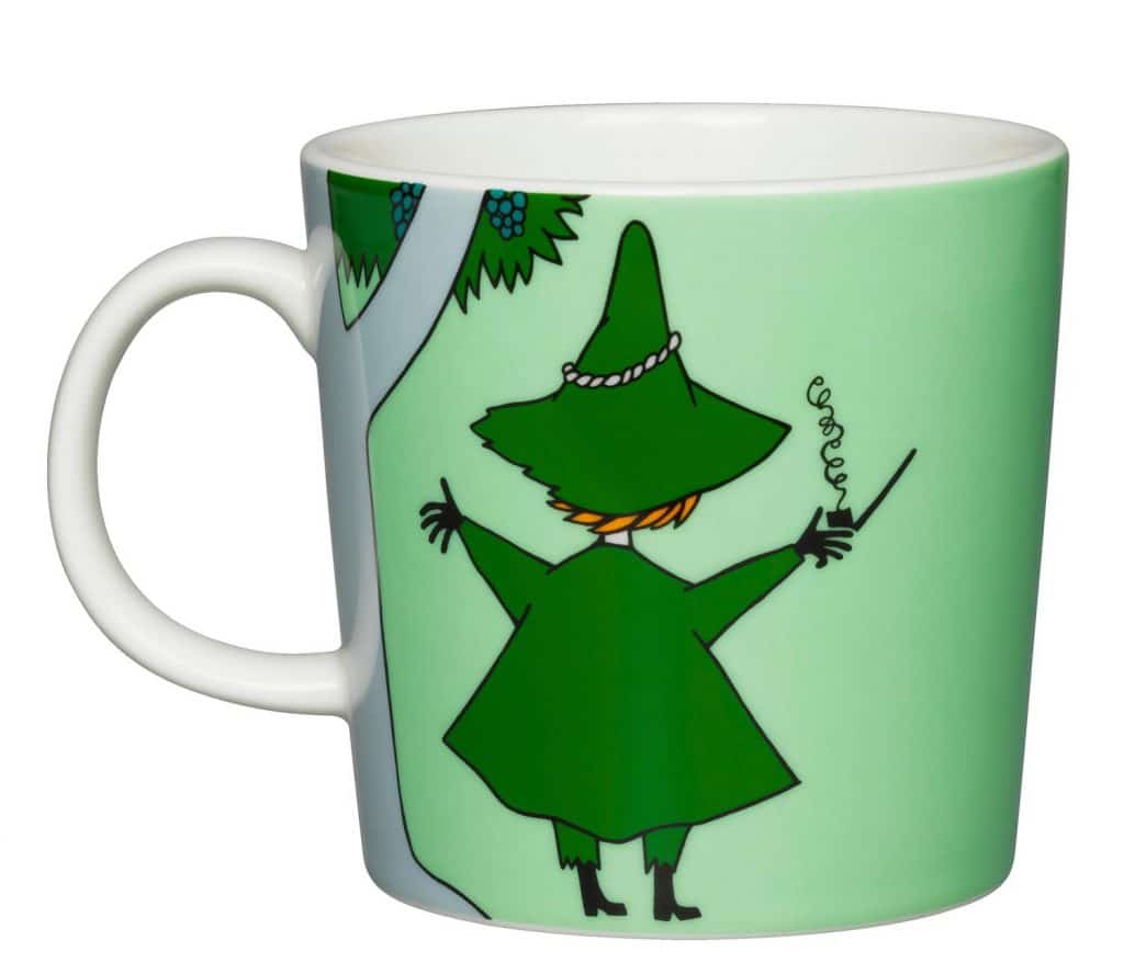 Arabia - Mumin / Moomin mugg - Snusmumriken grön Design Tove Jansson ...