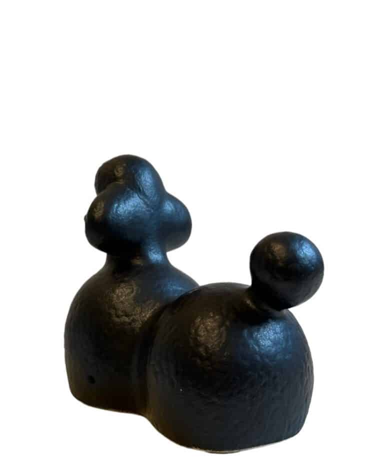 Gustavsberg- Figurin - Kennel - stor pudel / Poodle svart design Lisa ...