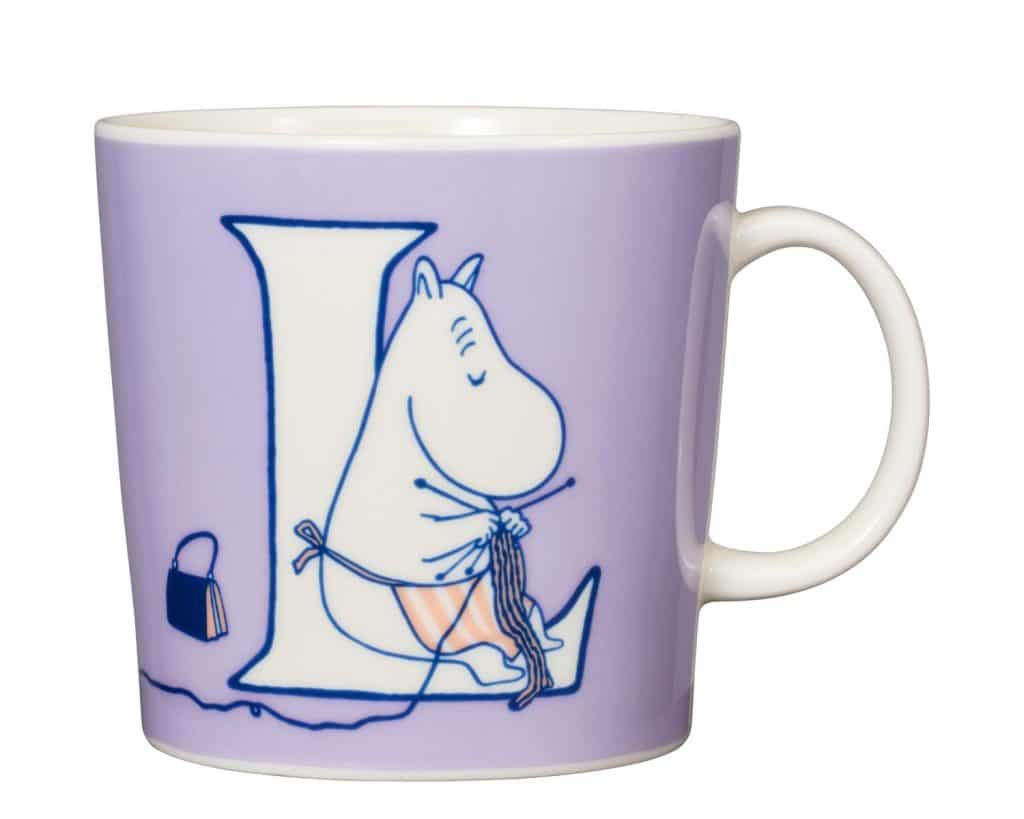 Arabia - Mumin / Moomin - ABC - L - Stor Mugg 40 CL - Lila Design Tove ...