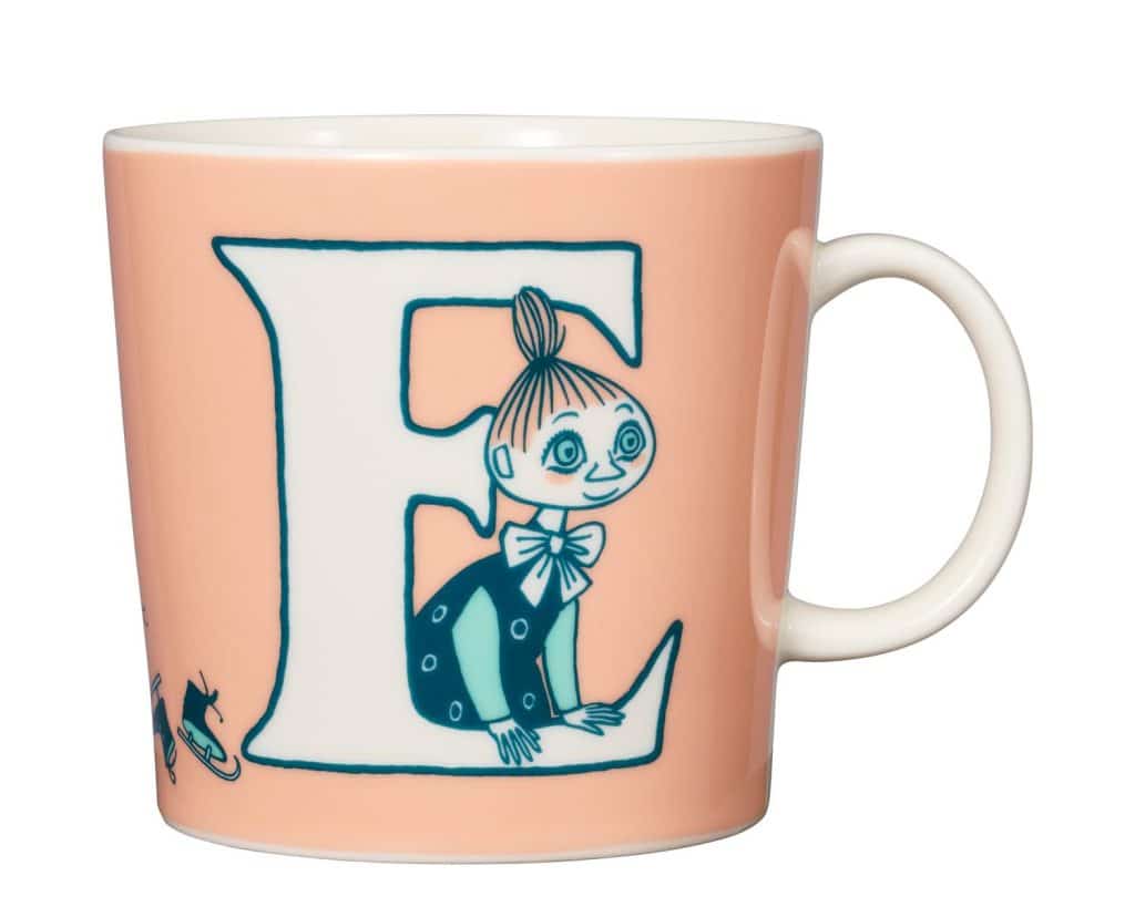 Arabia - Mumin / Moomin - ABC - E - Stor Mugg 40 CL - Rosa Design Tove ...