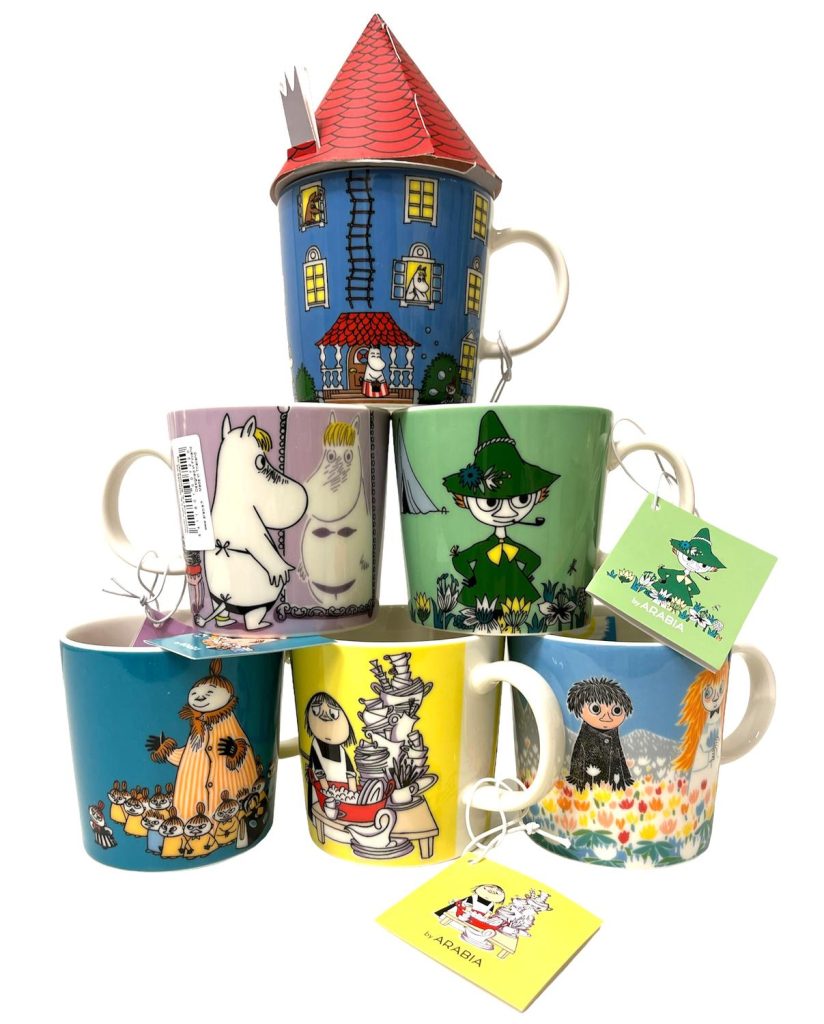 Arabia - Mumin / Moomin mugg - 6 st Design Tove Jansson - Glasprinsen