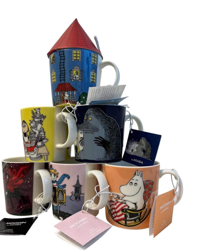 Arabia - Mumin / Moomin - 6 st mumin muggar Design Tove Jansson ...