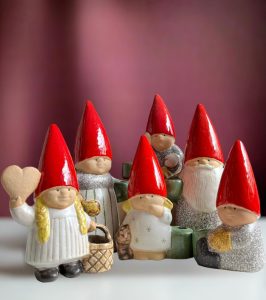 Gustavsberg - Tomtefamiljen - Hela familjen 6 st tomtar design Lisa ...
