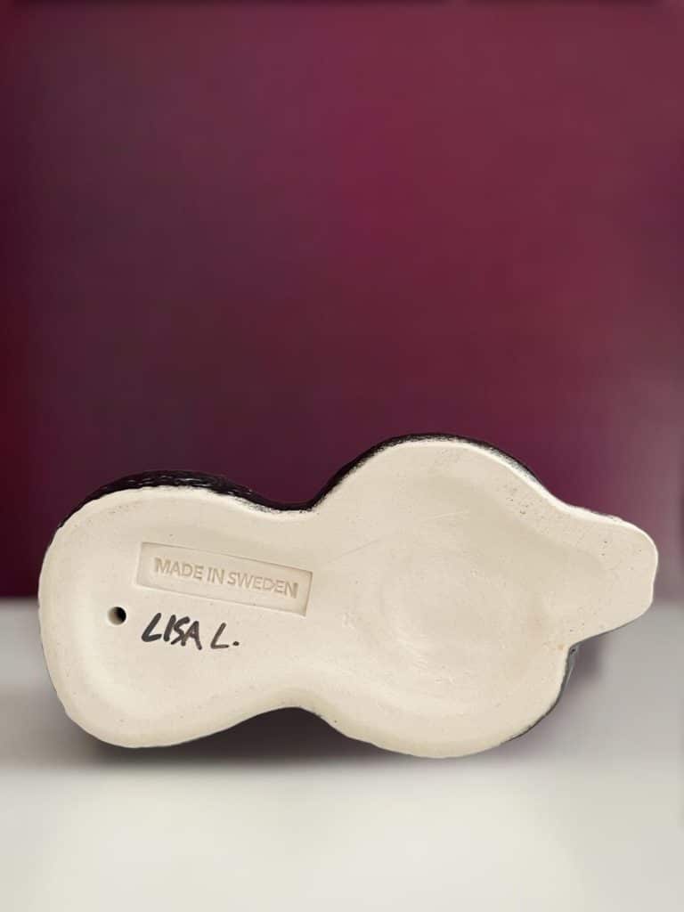 Gustavsberg- Figurin - Kennel Svart Stor pudel / Poodle Design Lisa ...