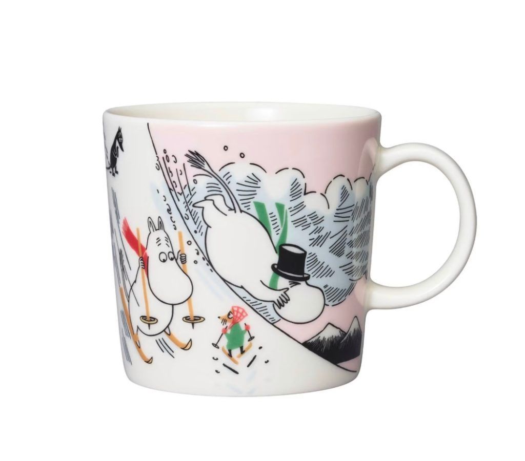 Arabia - Mumin / Moomin mugg - Åka kana / Sliding 2023 Design Tove ...