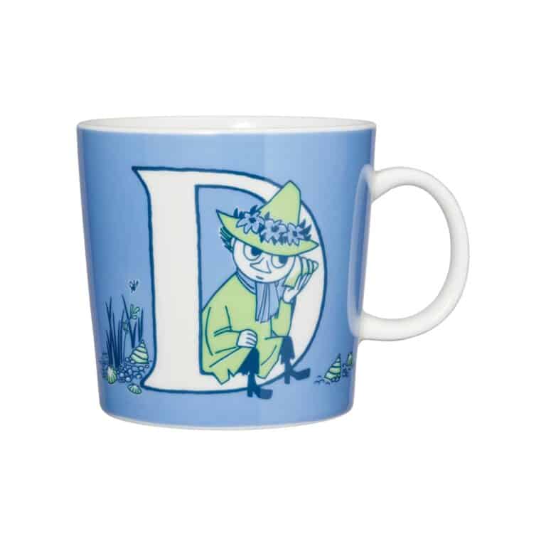 Arabia - Mumin / Moomin - ABC - D - Stor Mugg - 40 CL Blå Design Tove ...