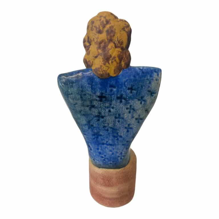 Gustavsberg - Woman / Lady with brown black Cat design Lisa Larson ...