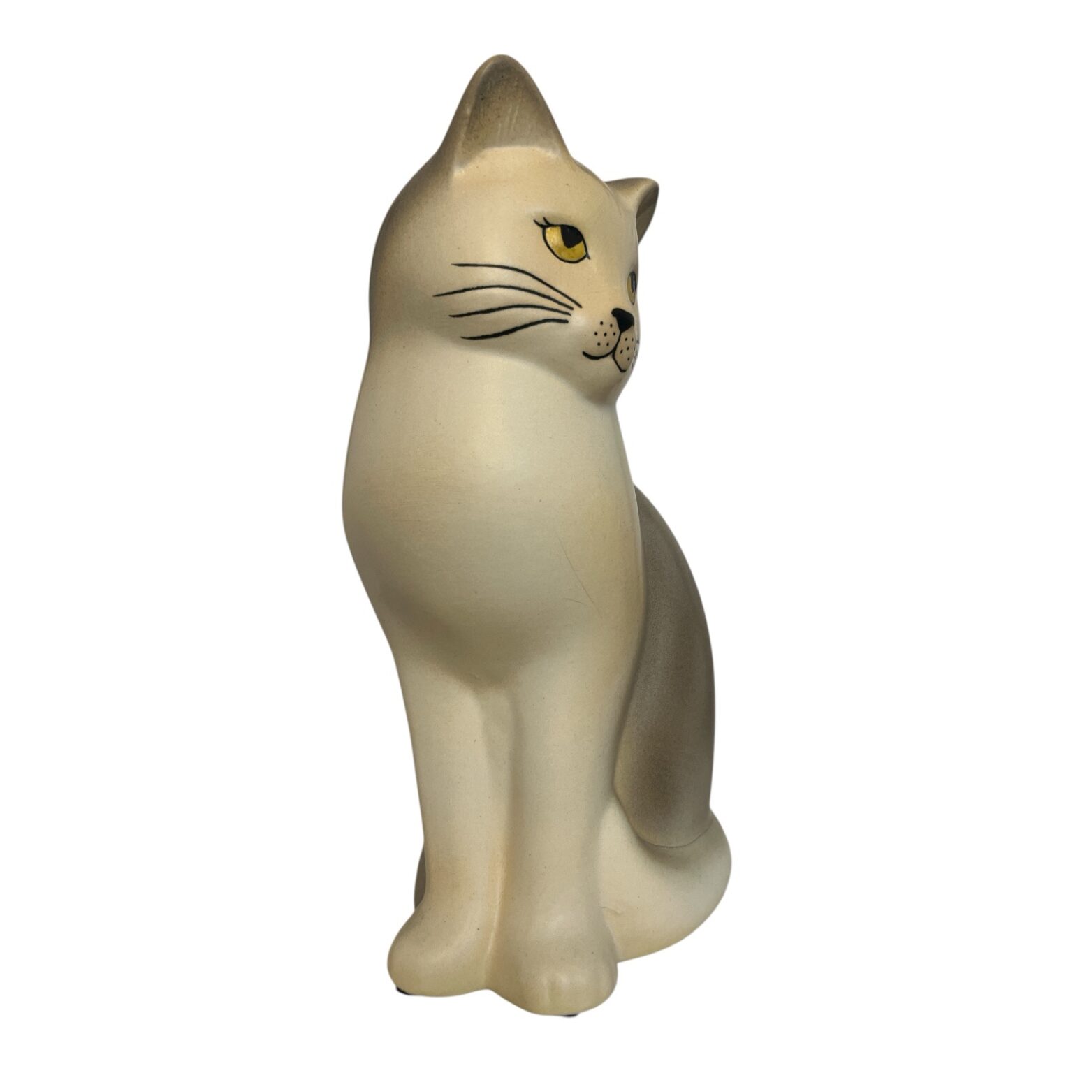 Gustavsberg - Katt - Katten Måns Grå Vit Maxi 29 cm hög design Lisa ...