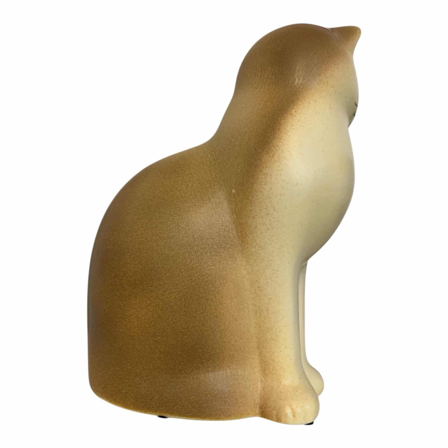 Kopia av Gustavsberg - Katt - Katten Måns brun vit Maxi 29 cm hög ...