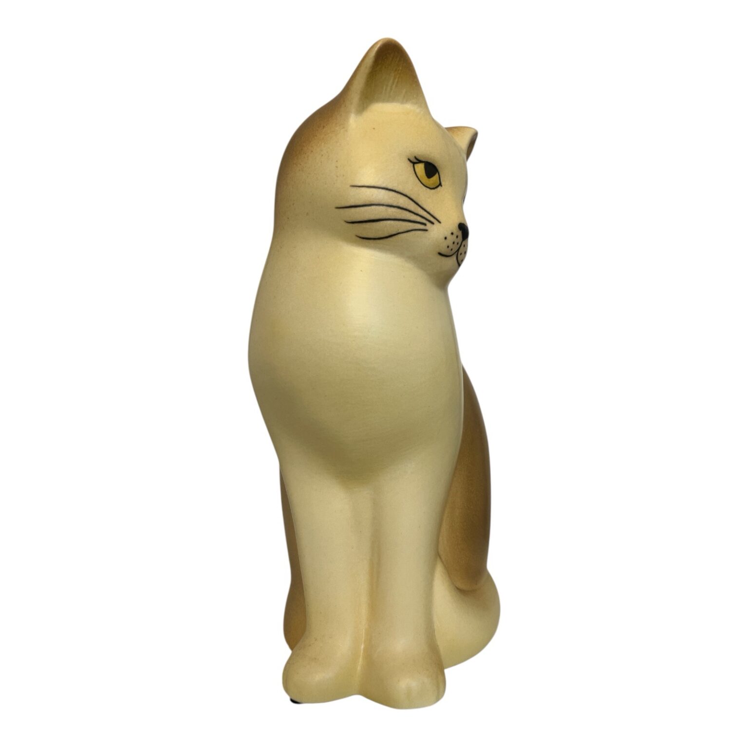 Kopia av Gustavsberg - Katt - Katten Måns brun vit Maxi 29 cm hög ...